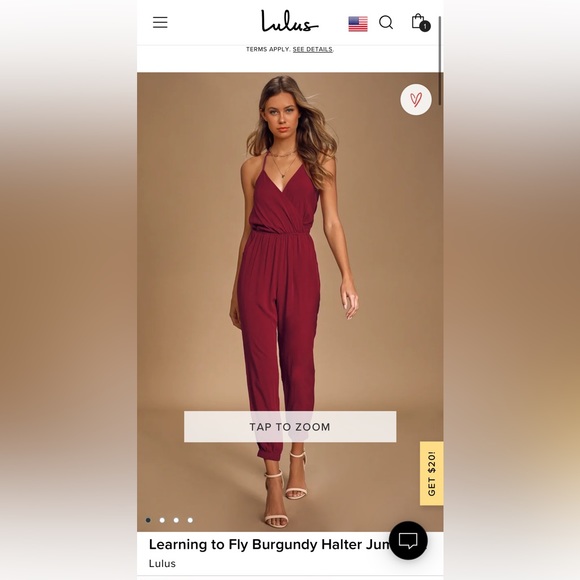 Lulus | Pants & Jumpsuits | Lulus Red Halter Jumpsuit | Poshmark